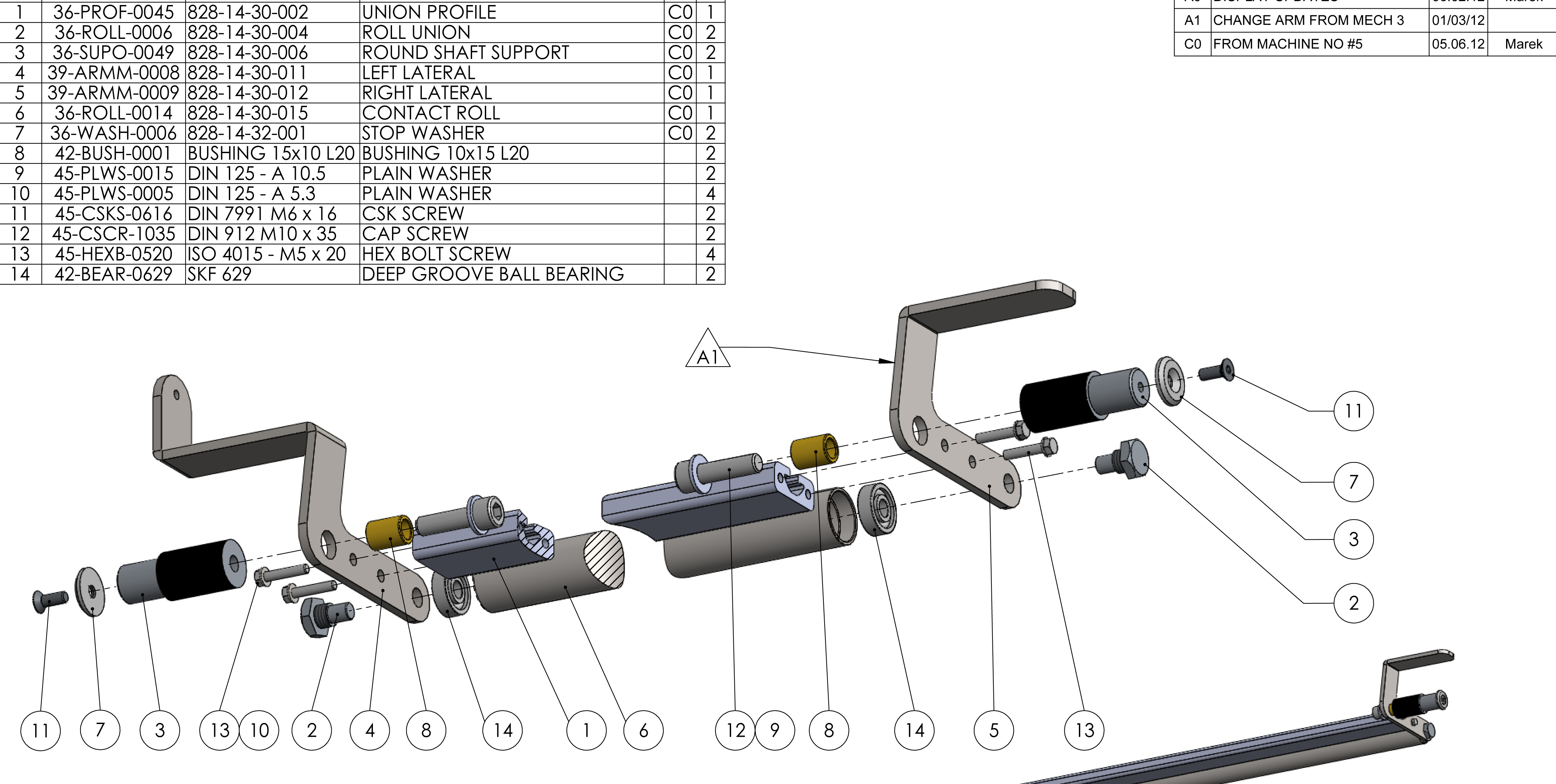 Exploded Section Assembly – Wisemark